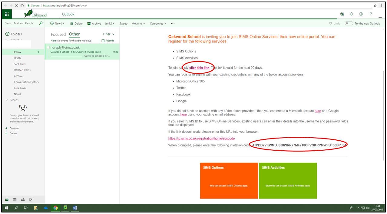 SIMS Student - Oakwood School
